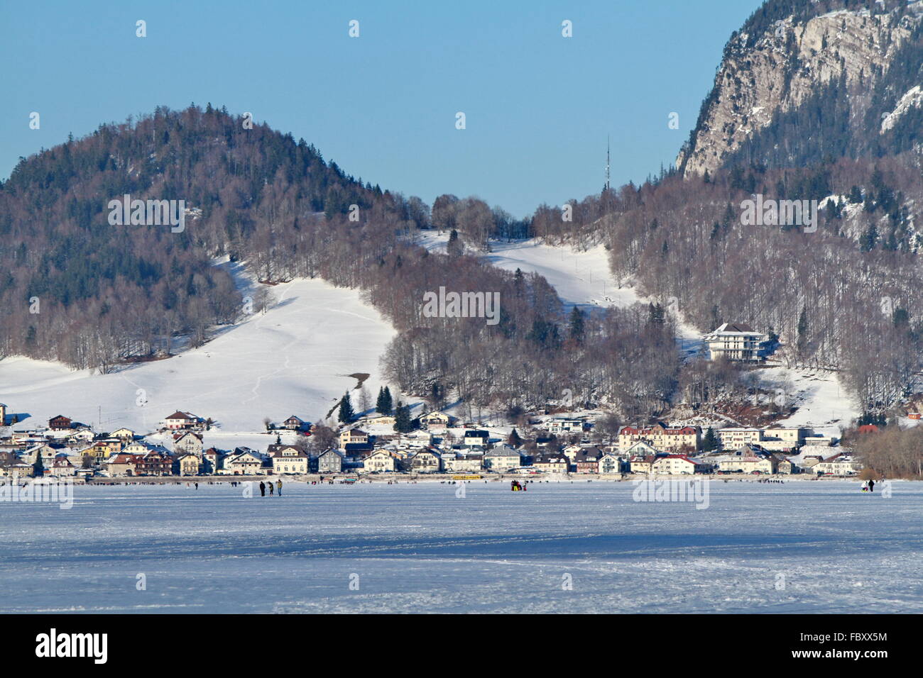 valley of joux and lake Stock Photo - Alamy