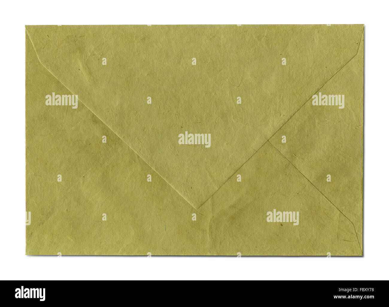 Green vintage paper envelope Cut Out Stock Images & Pictures - Alamy