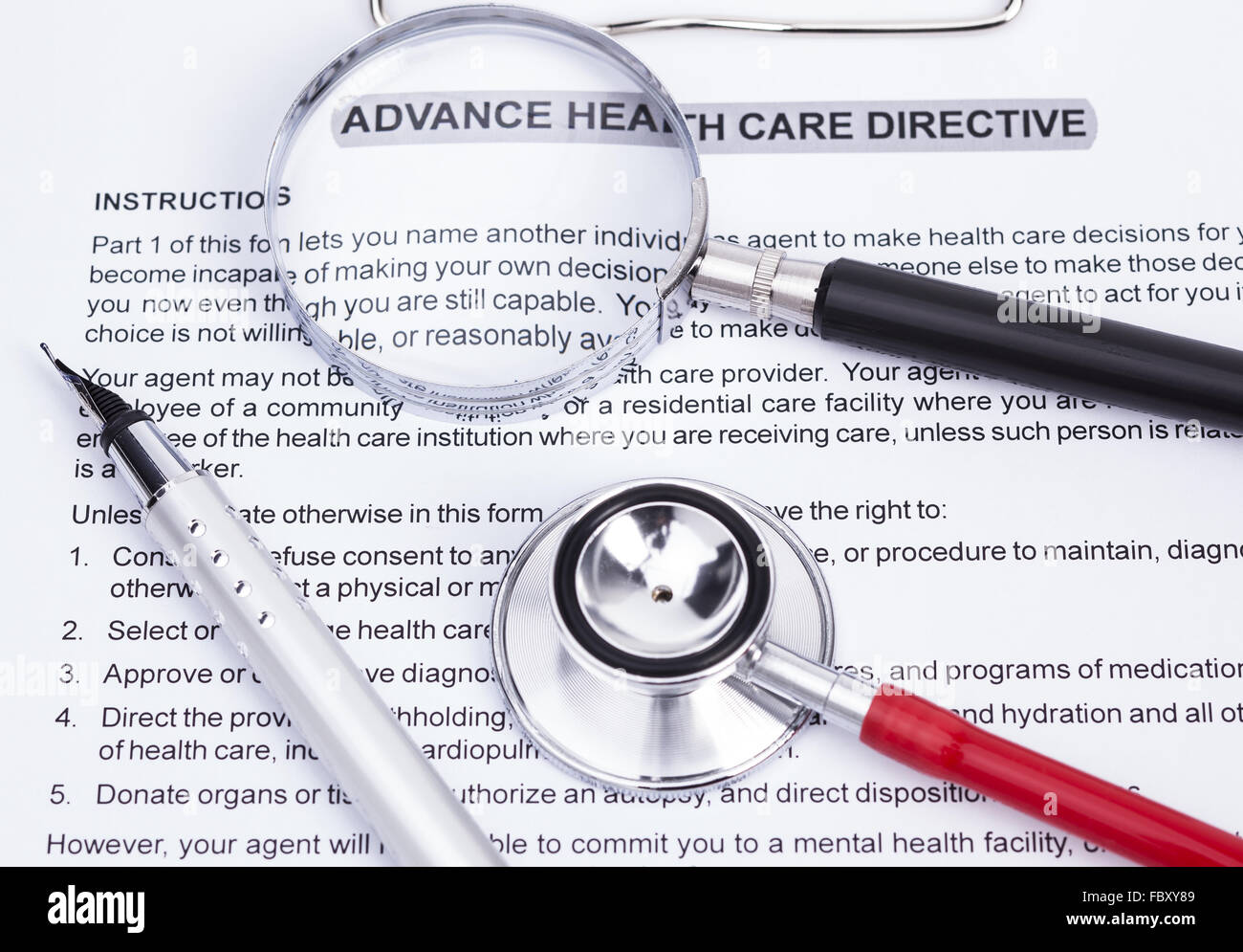 Medical Directive High Resolution Stock Photography and Images - Alamy