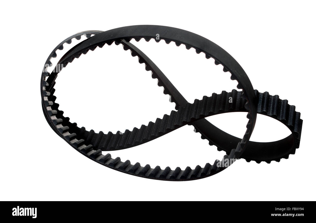 belt car engine isolated white background Stock Photo - Alamy