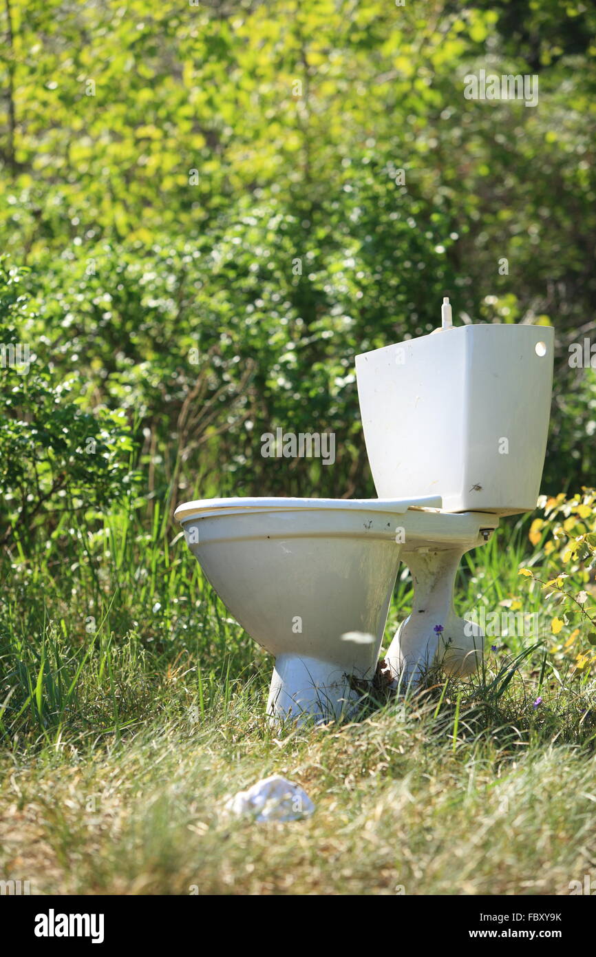 Toilet on nature hi-res stock photography and images - Alamy