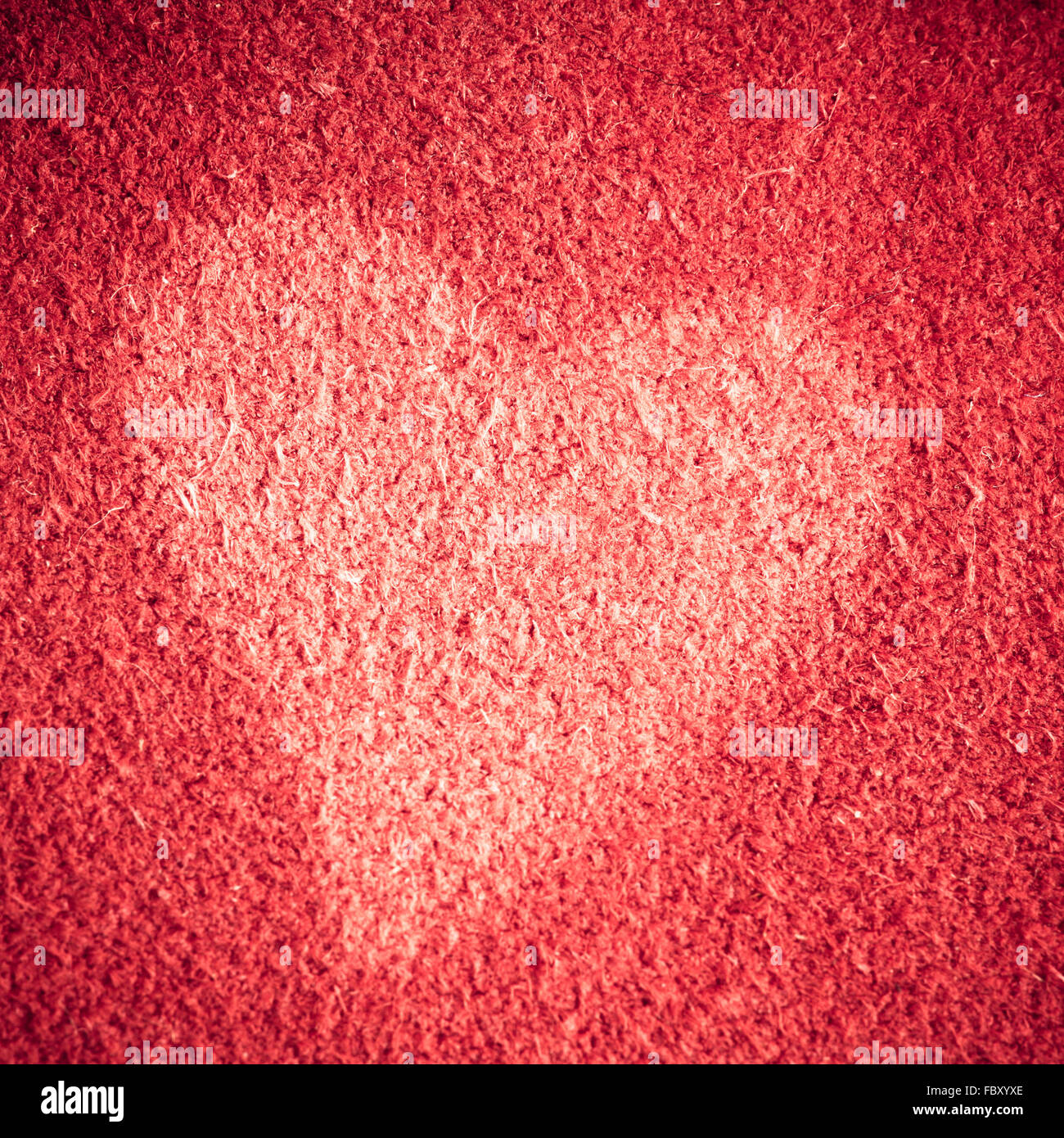 Valentine's day card. Heart love symbol on red leather background Stock ...