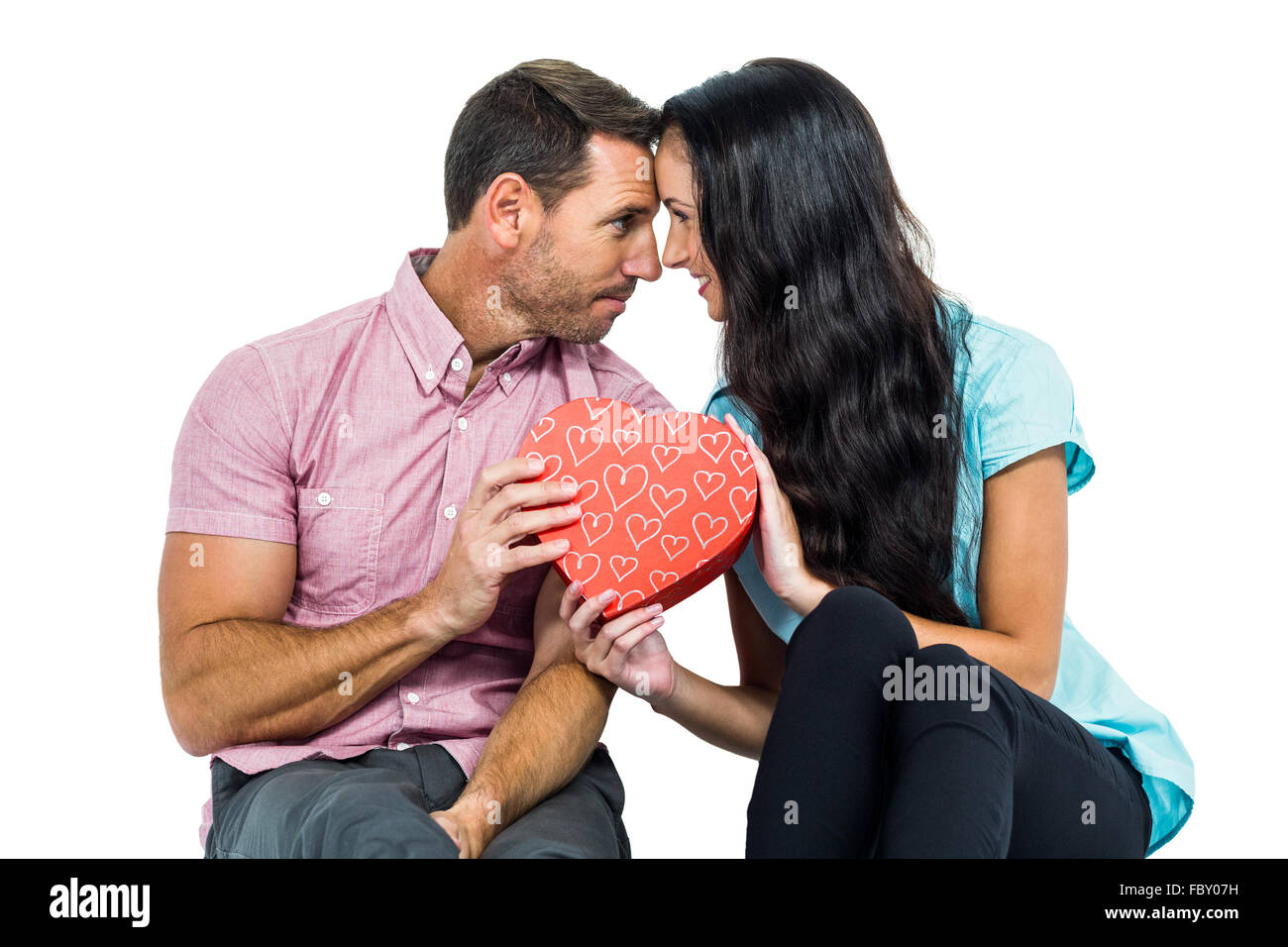 Couple with heart Cut Out Stock Images & Pictures - Alamy