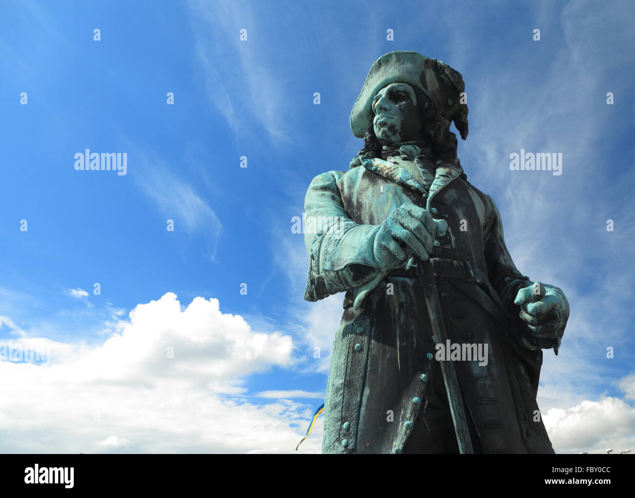 King Karl XI statue in Karlskrona city Sweden Stock Photo - Alamy
