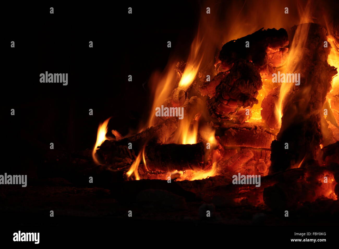 flames of a fire Stock Photo - Alamy