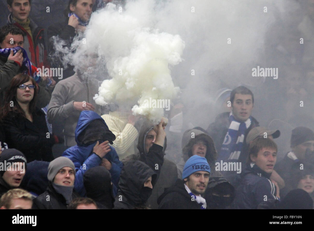 Football ultras flares hi-res stock photography and images - Alamy