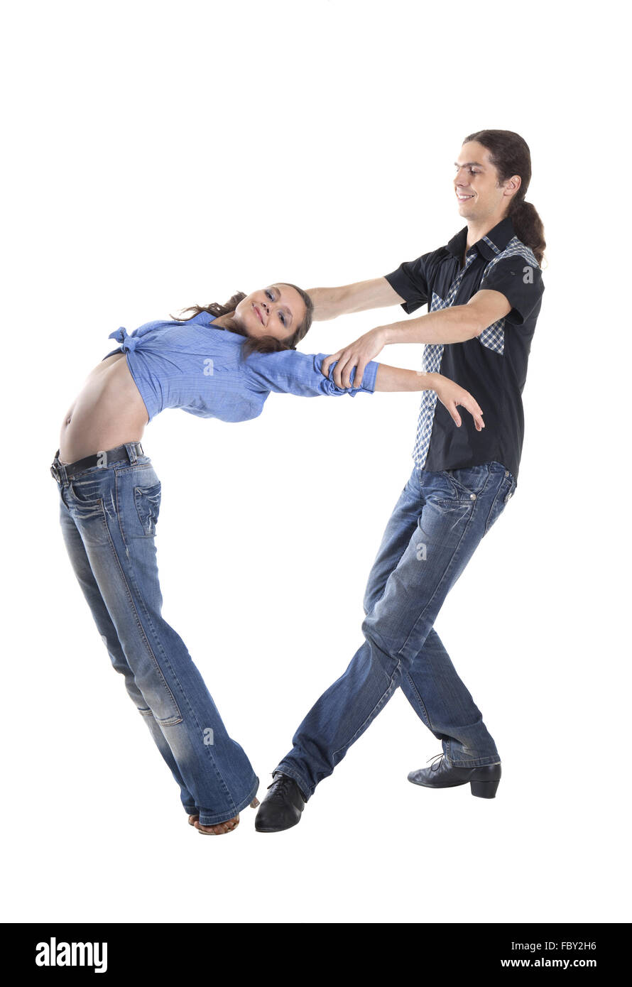 Woman in jeans bending over hi-res stock photography and images - Alamy