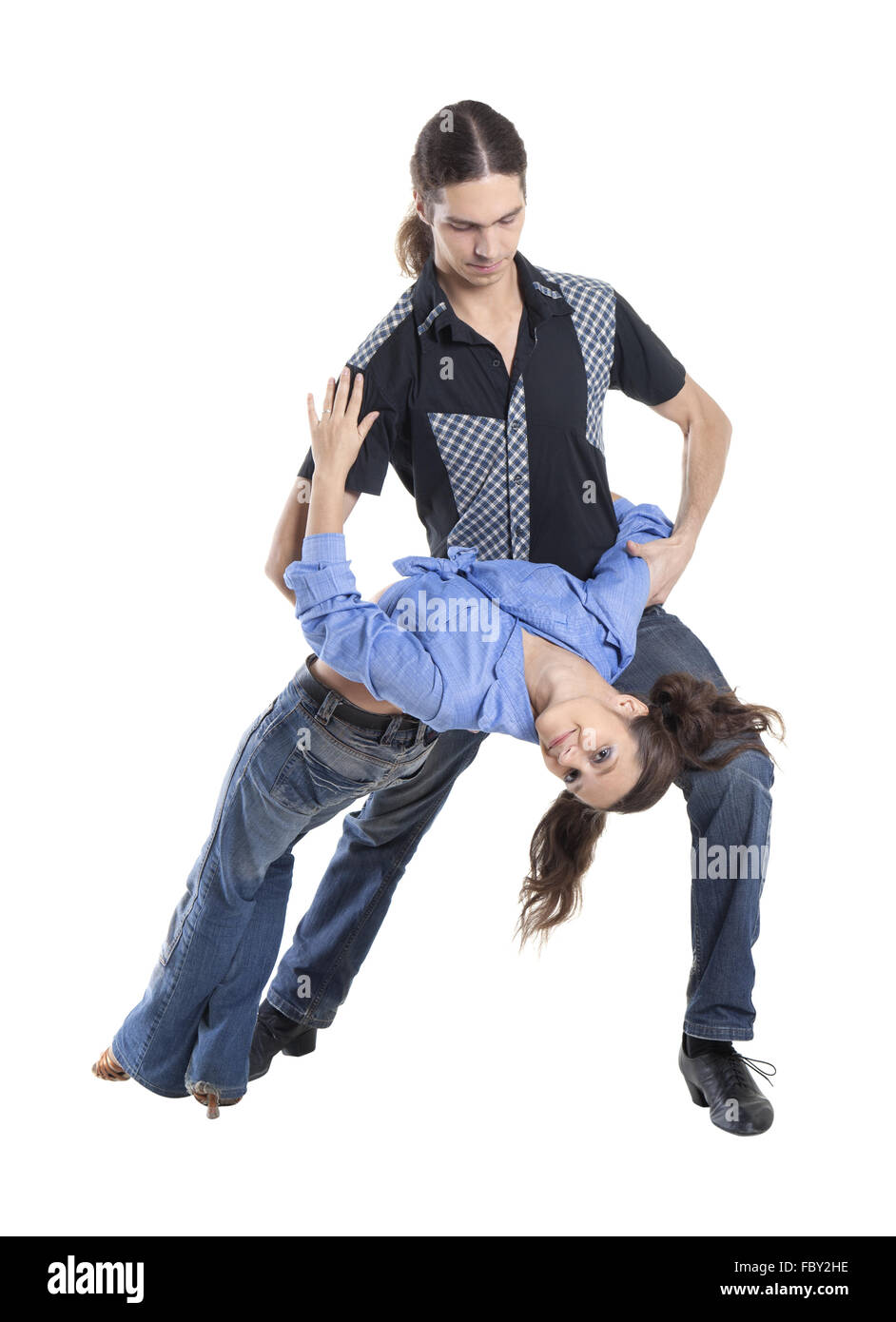 Woman in jeans bending over hi-res stock photography and images - Alamy