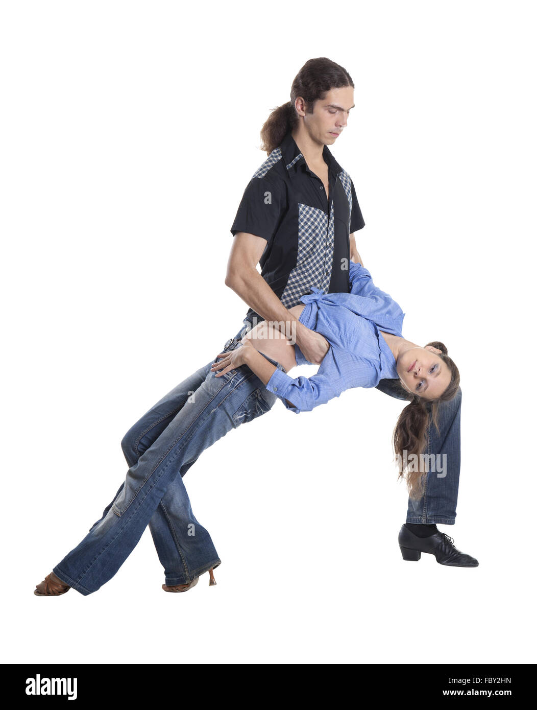 Woman in jeans bending over hi-res stock photography and images - Alamy