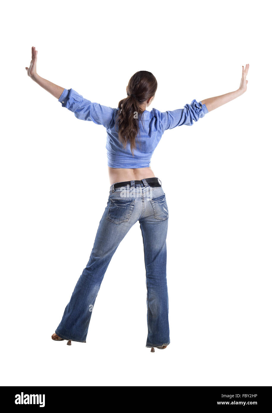 Vertical backside view Cut Out Stock Images & Pictures - Alamy