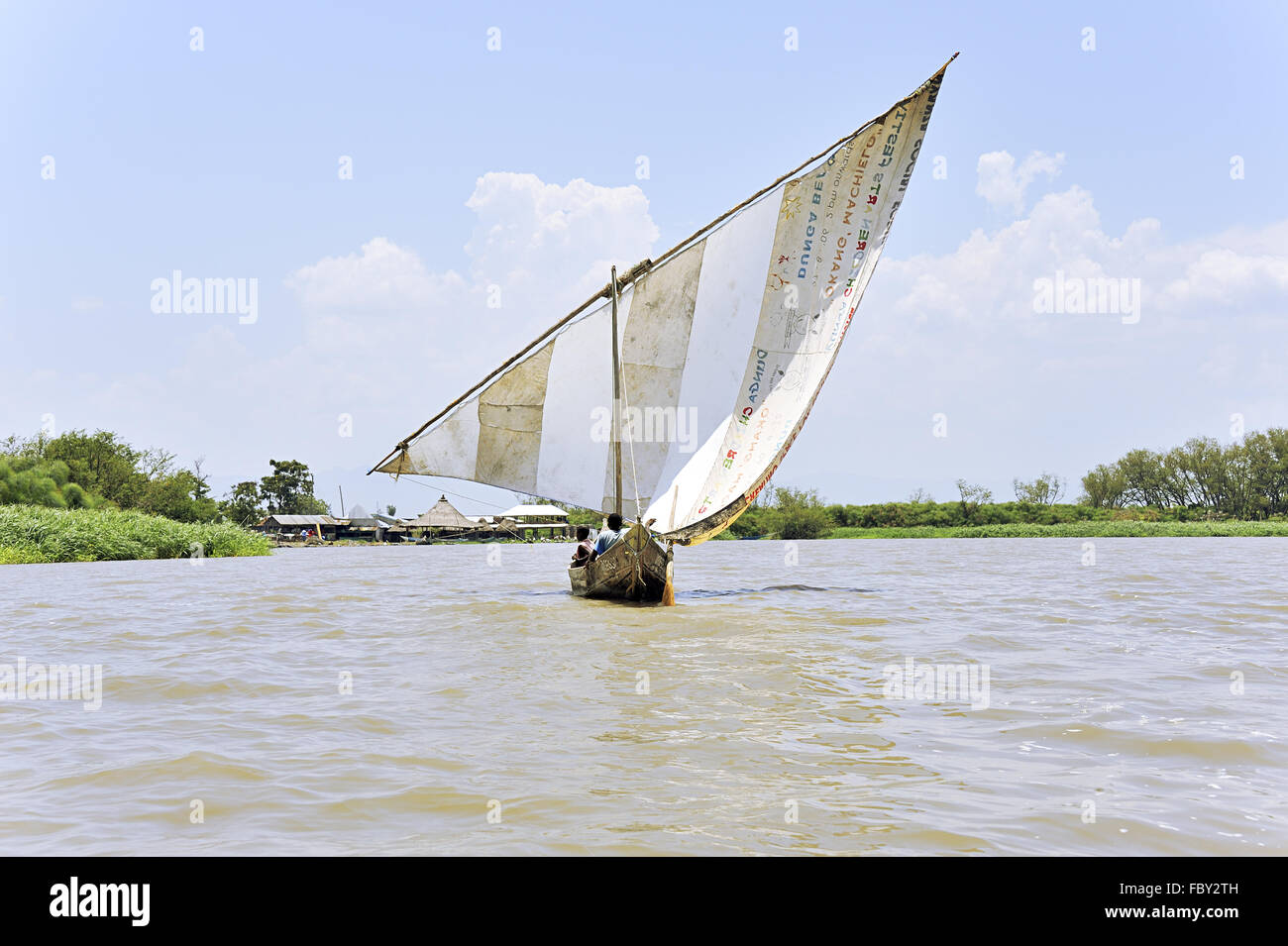Sailing boat Lake Victoria Stock Photo - Alamy