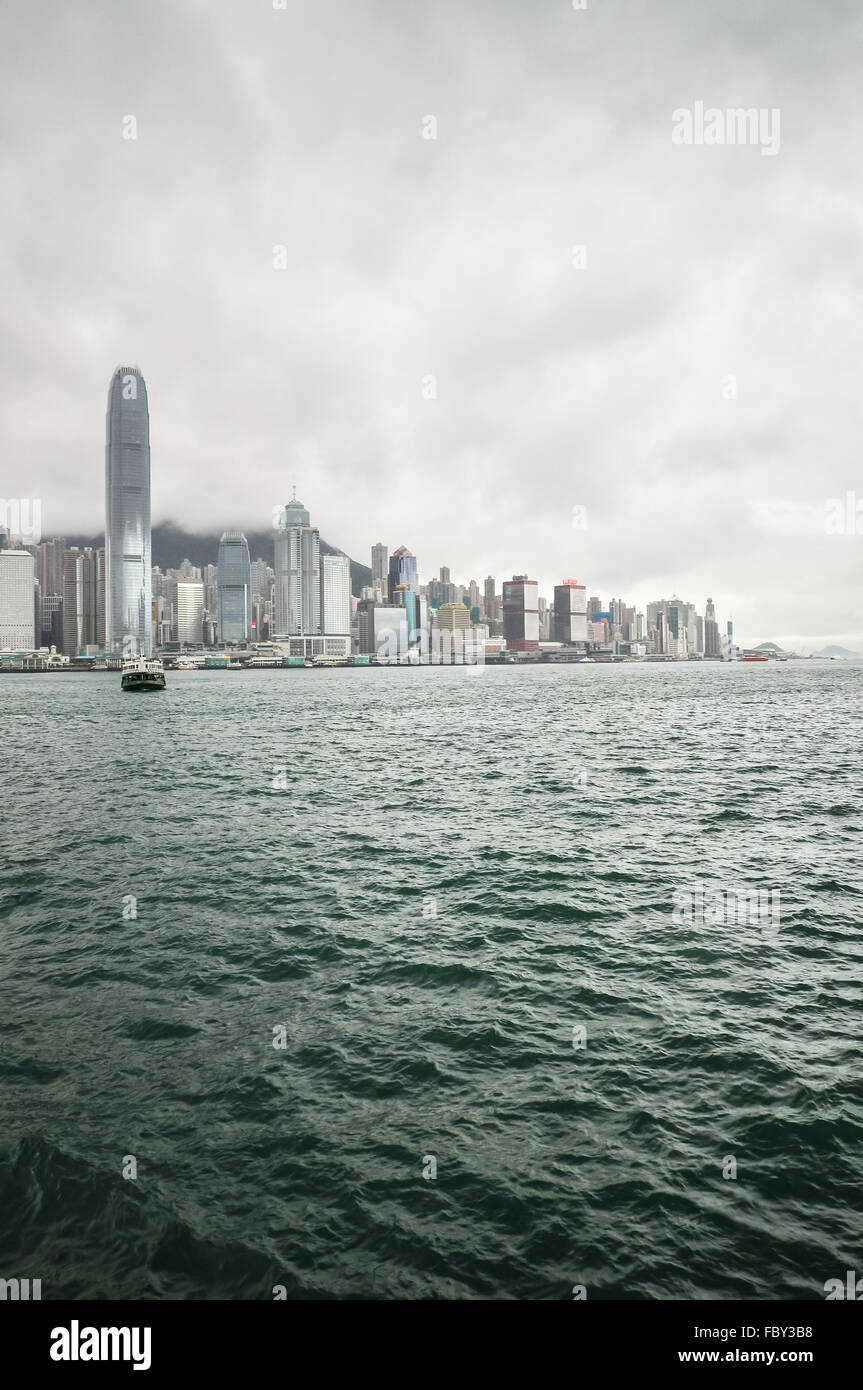 Hong Kong Island Skyline from Kowloon Stock Photo - Alamy