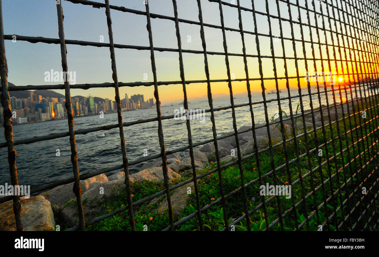 Hong kong skyline from kowloon hi-res stock photography and images - Alamy