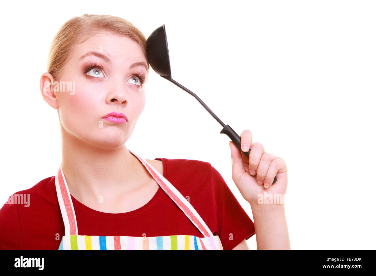 Blond female funny face hi-res stock photography and images - Alamy