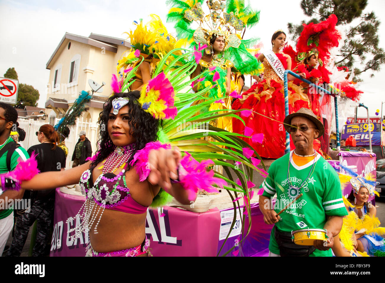 Samba dance float at the 31st ANNUAL Kingdom Day Parade (honoring the ...