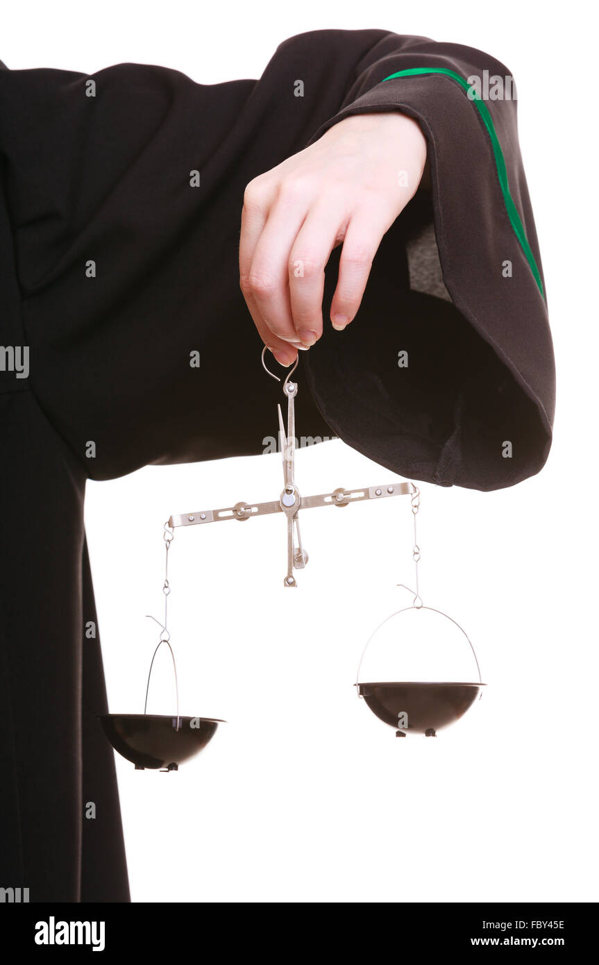 Female hand holding scale justice hi-res stock photography and images ...