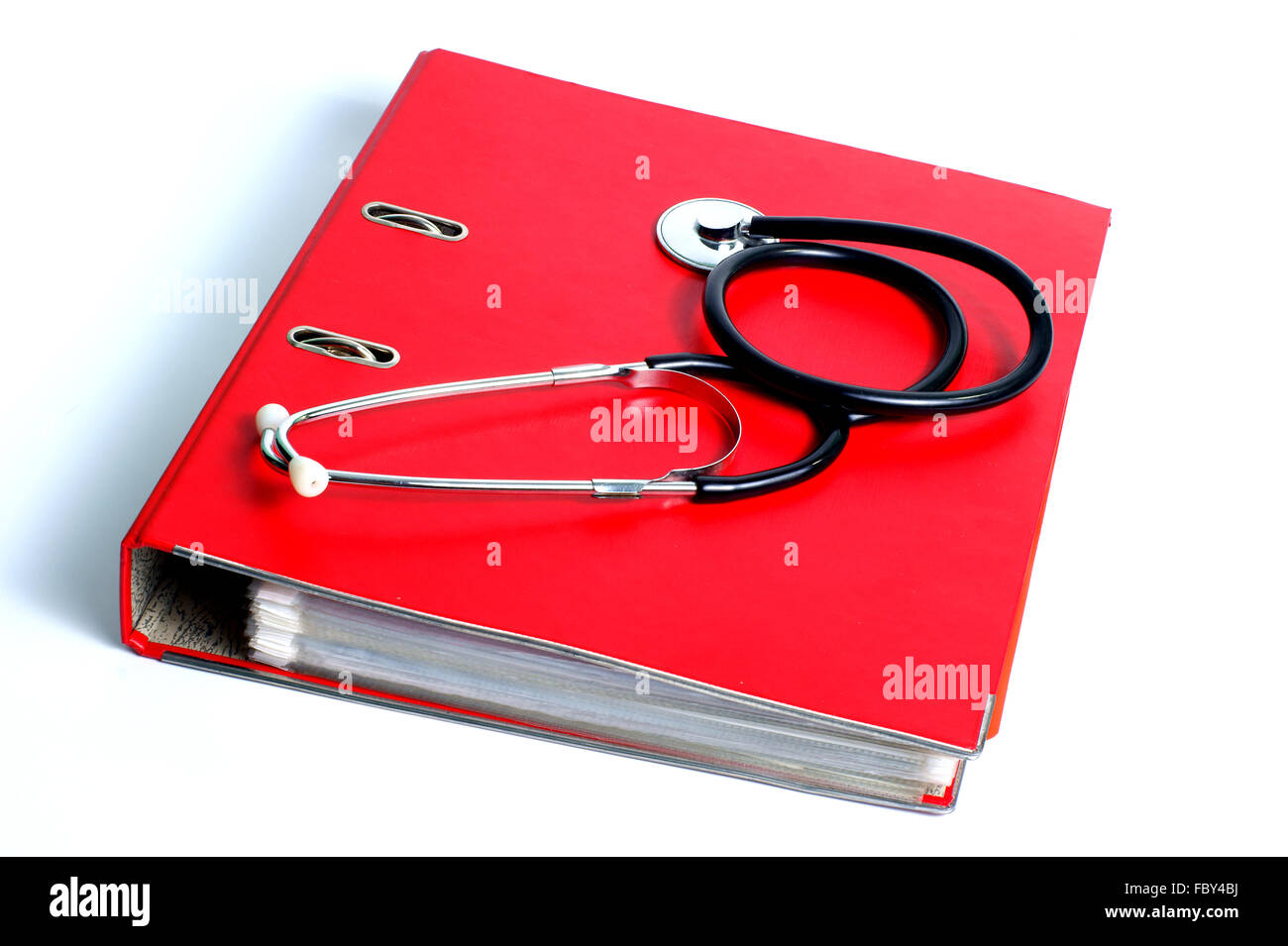 stethoscope and file folder Stock Photo - Alamy