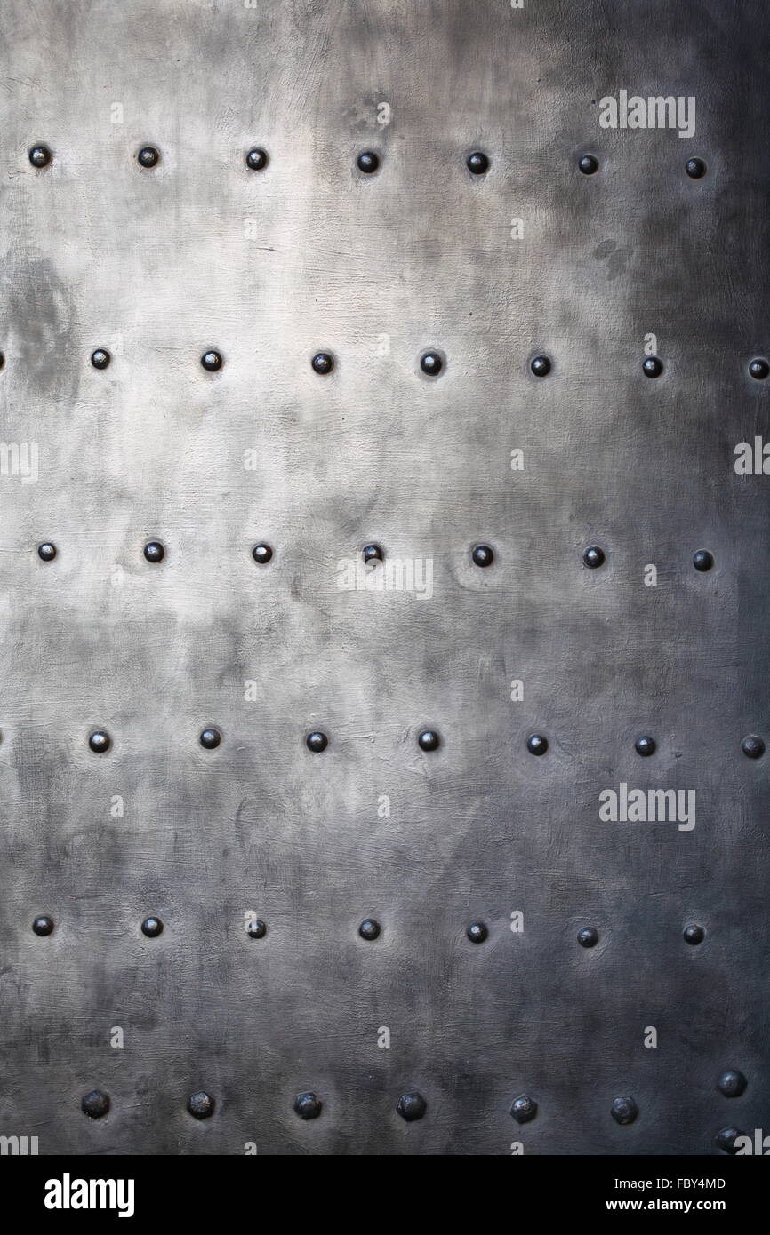 Grunge black metal plate rivets hi-res stock photography and images - Alamy