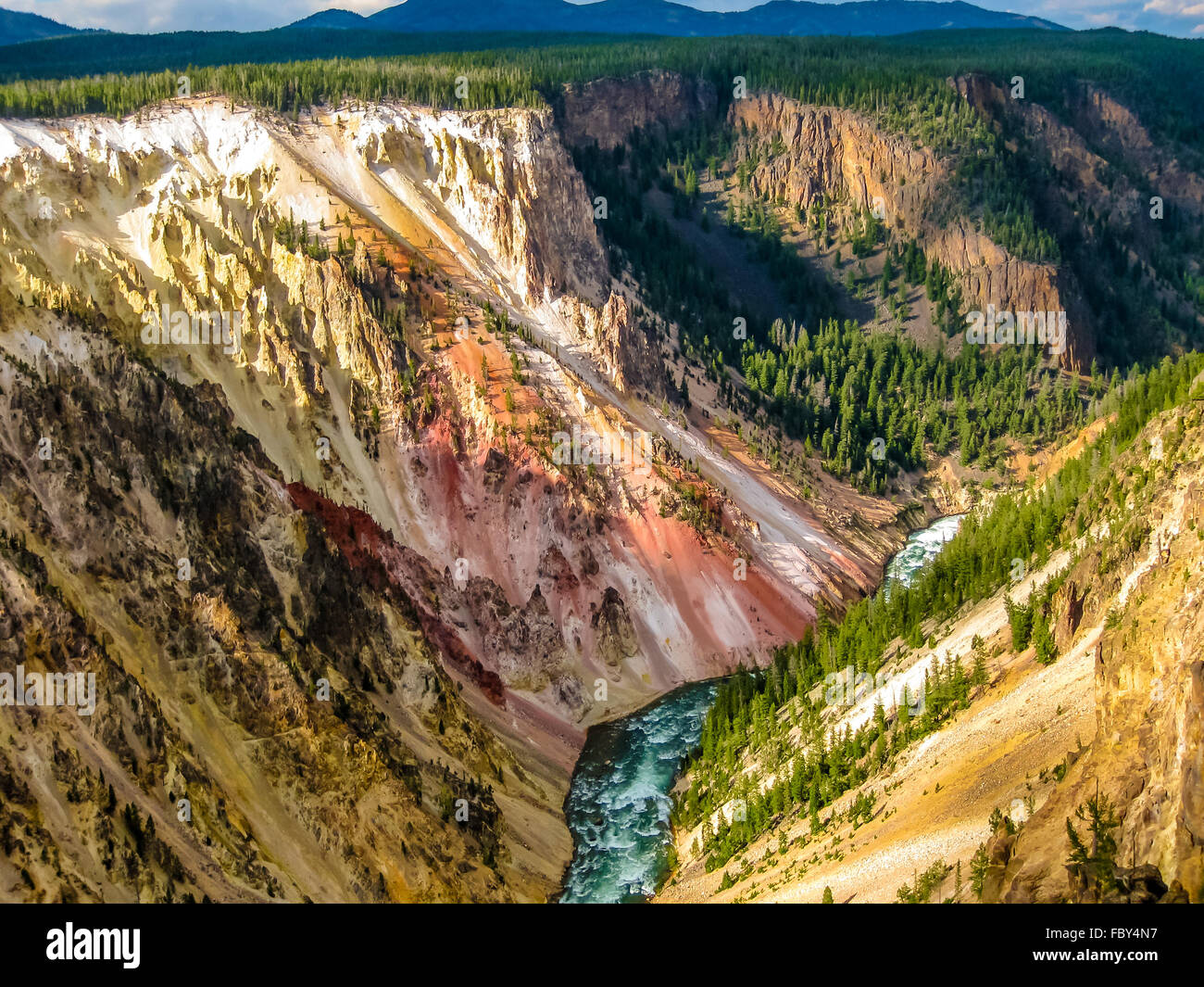 Yellowstone Lower Falls Stock Photo - Alamy