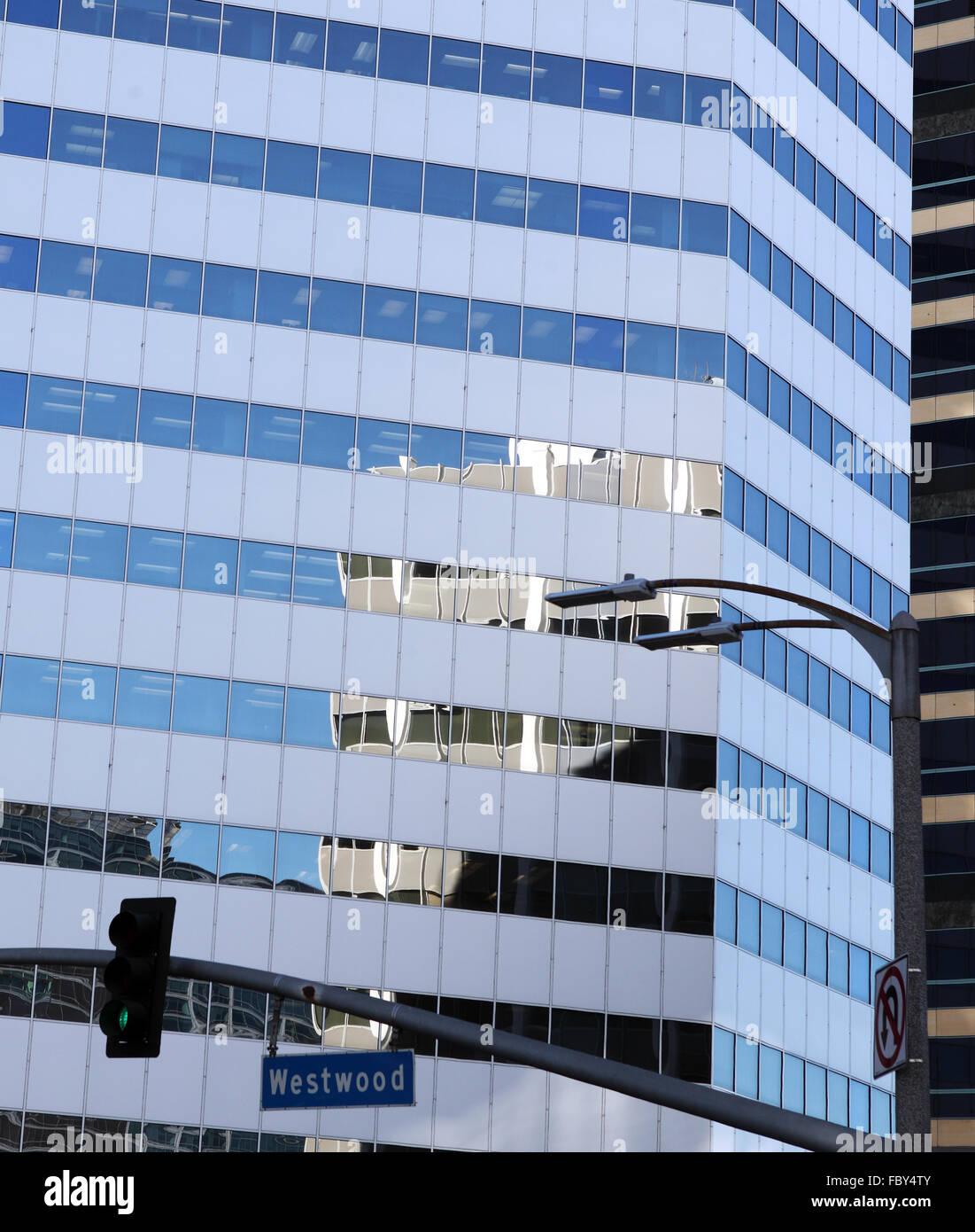 reflection on high tower Stock Photo - Alamy