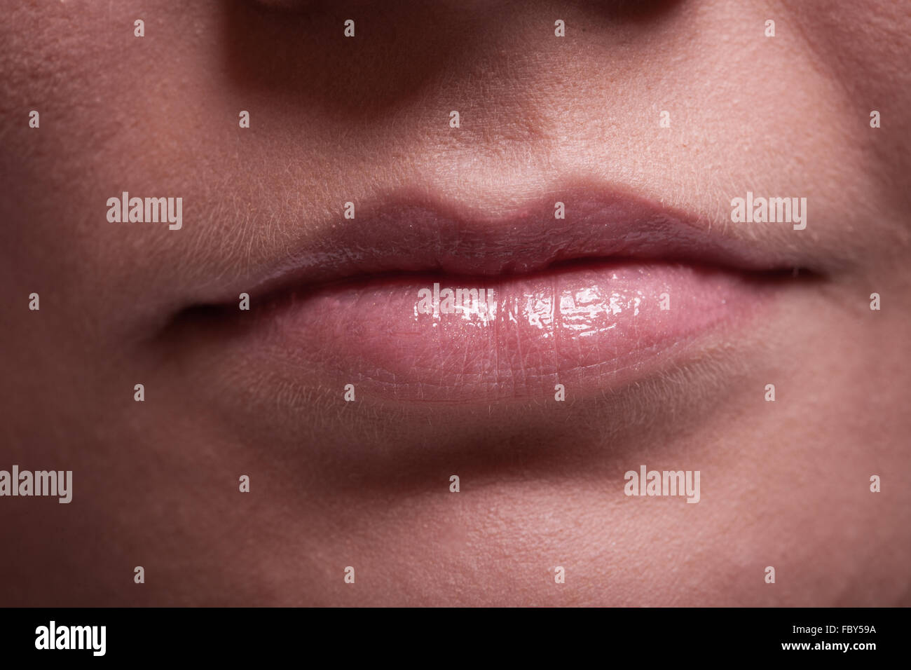 Shiny lips hi-res stock photography and images - Alamy