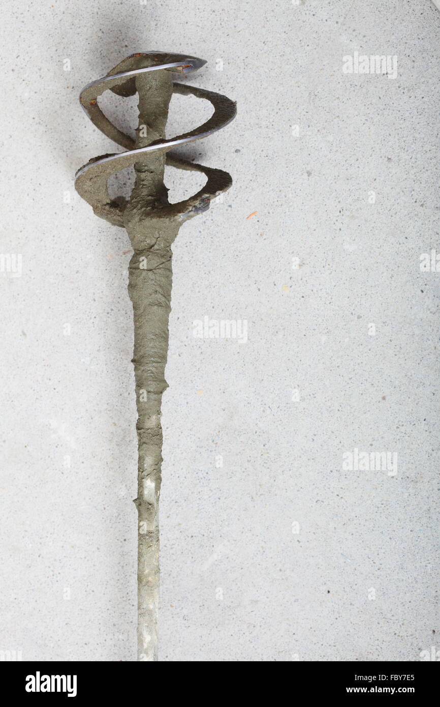 renovation at home tool for concrete cement mixing Stock Photo - Alamy
