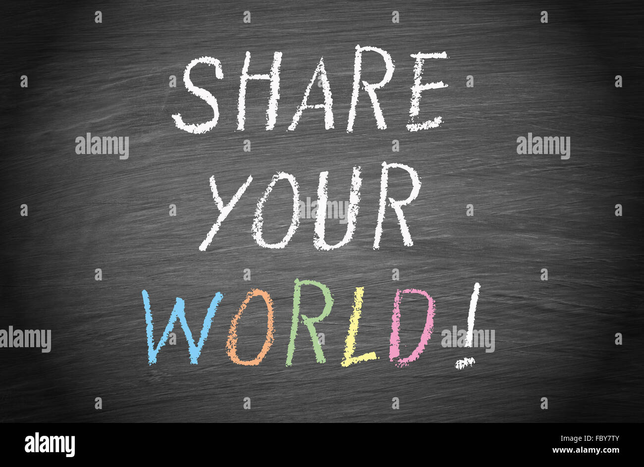 Share your world ! Stock Photo - Alamy