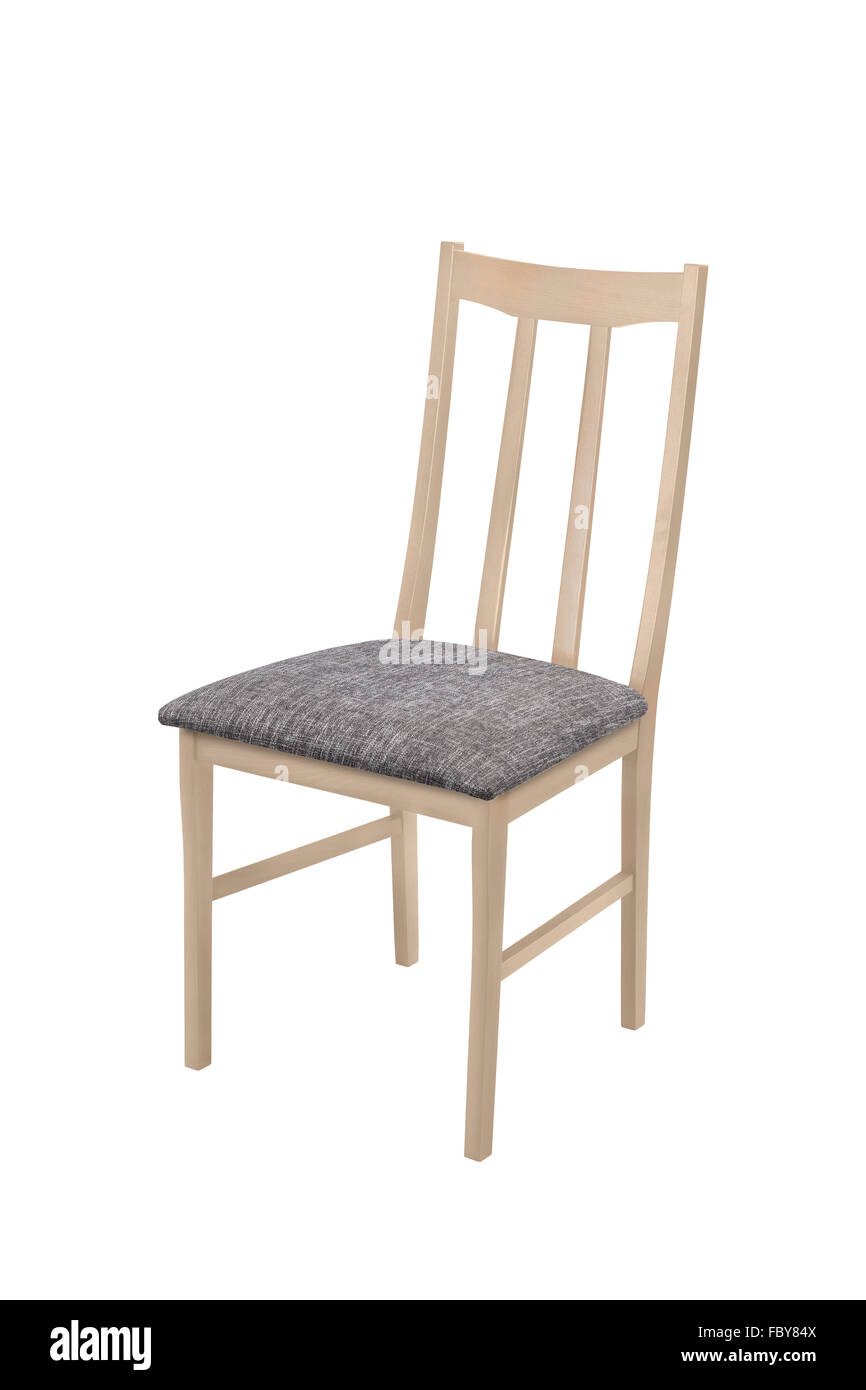 Wooden chair isolated on white background with clipping path Stock ...