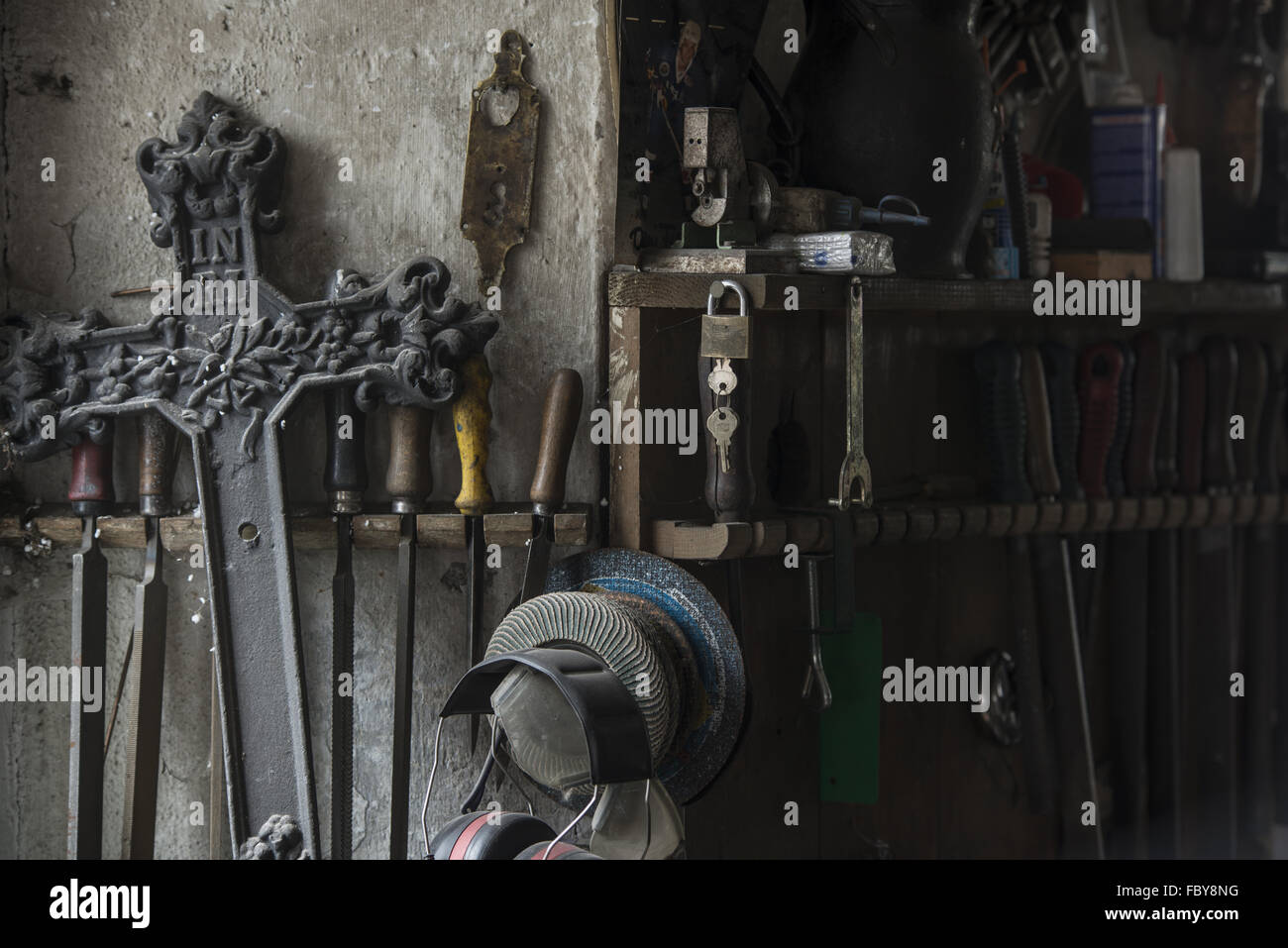 Grave Cross in a Forge Stock Photo - Alamy