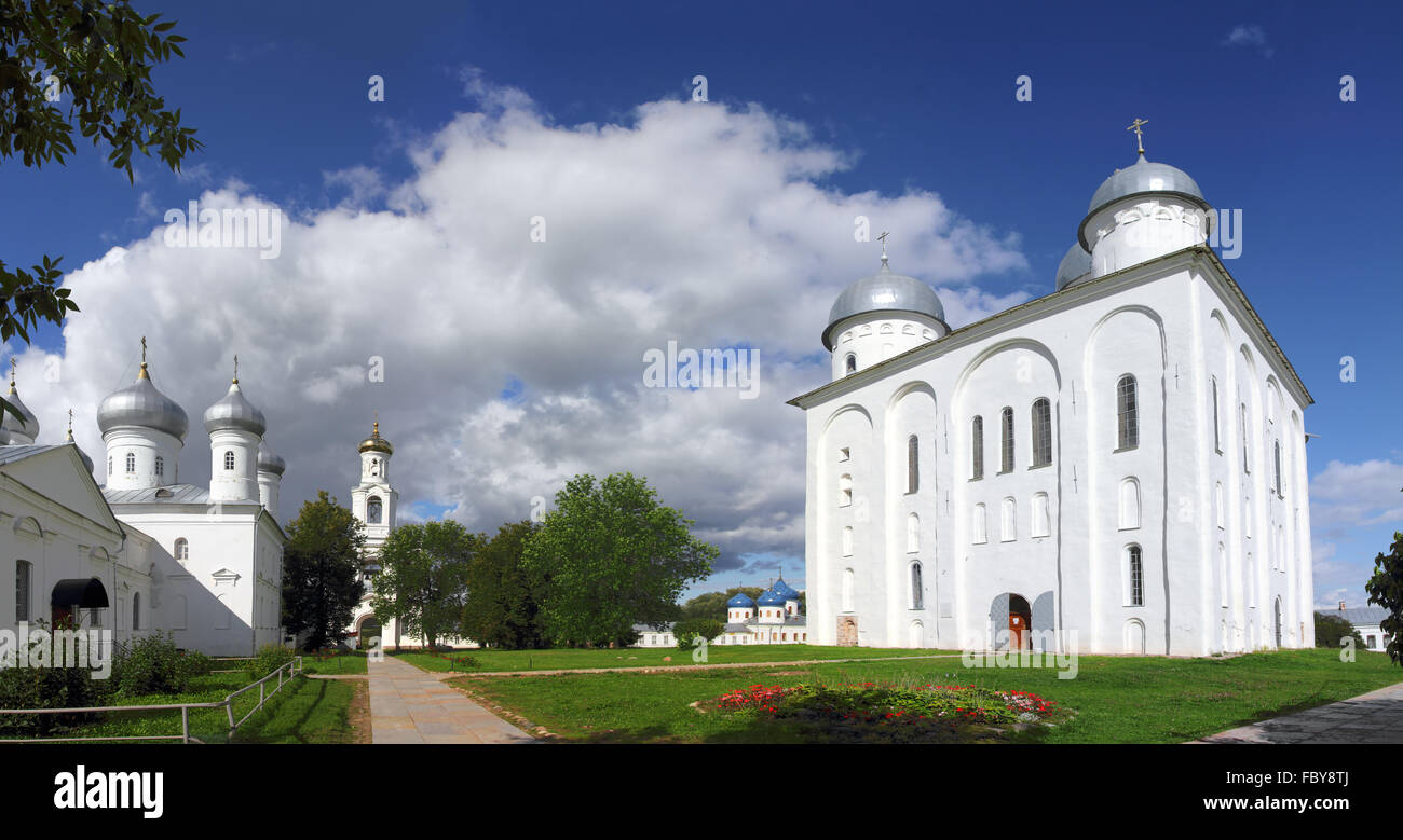 St. George Monastery in Veliky Novgorod Stock Photo - Alamy
