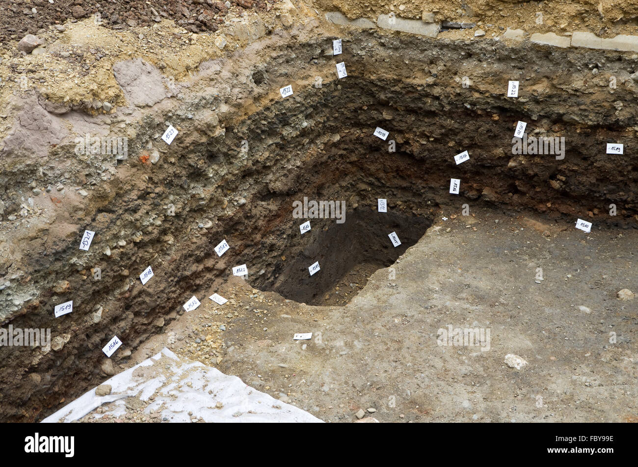 Soil layers excavation hi-res stock photography and images - Alamy