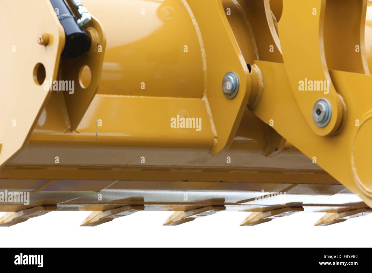 Digger excavator isolated on white background Stock Photo - Alamy