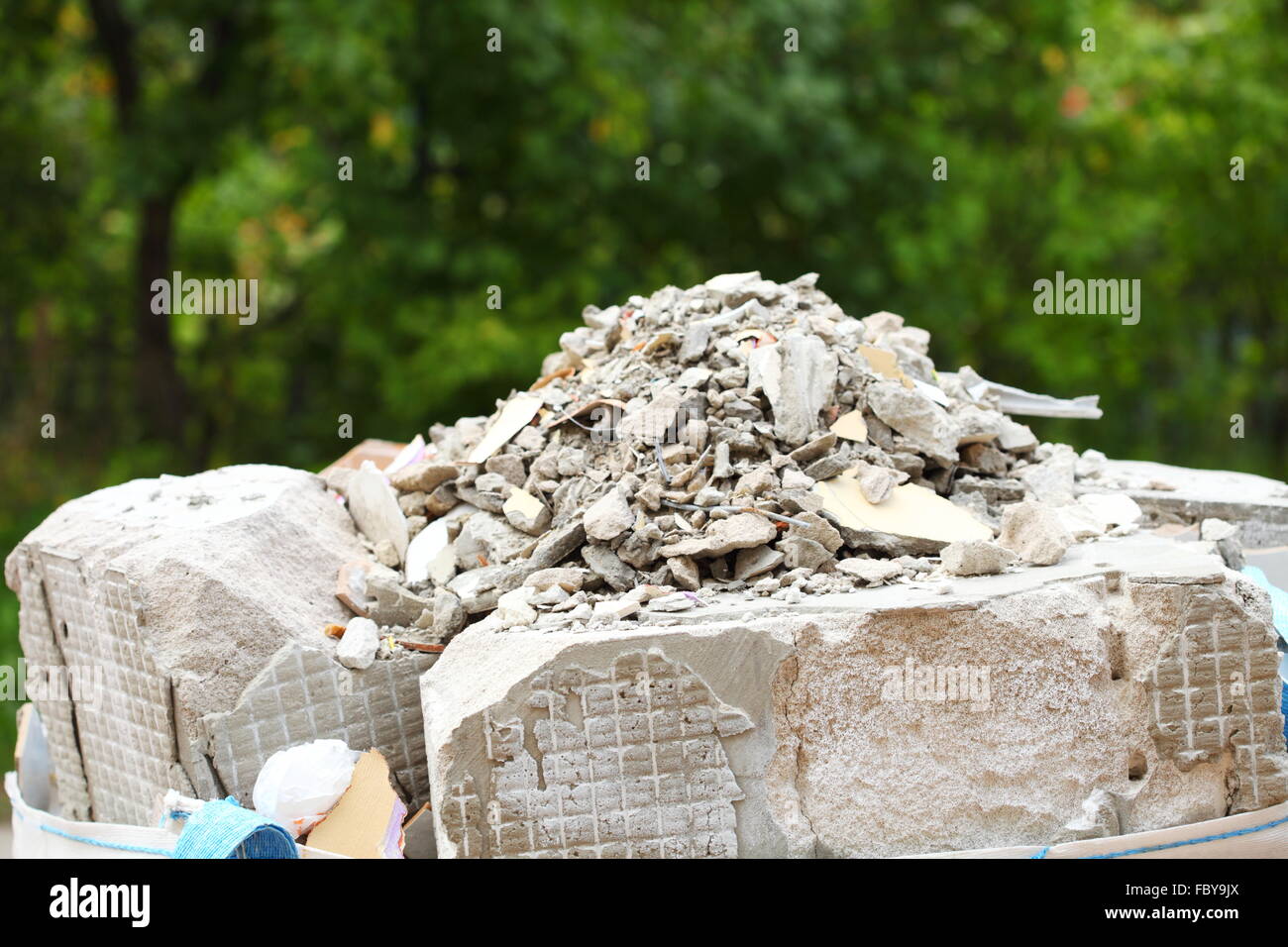 Full construction waste debris rubble bags Stock Photo - Alamy Full construction waste debris rubble bags Stock Photo - Alamy