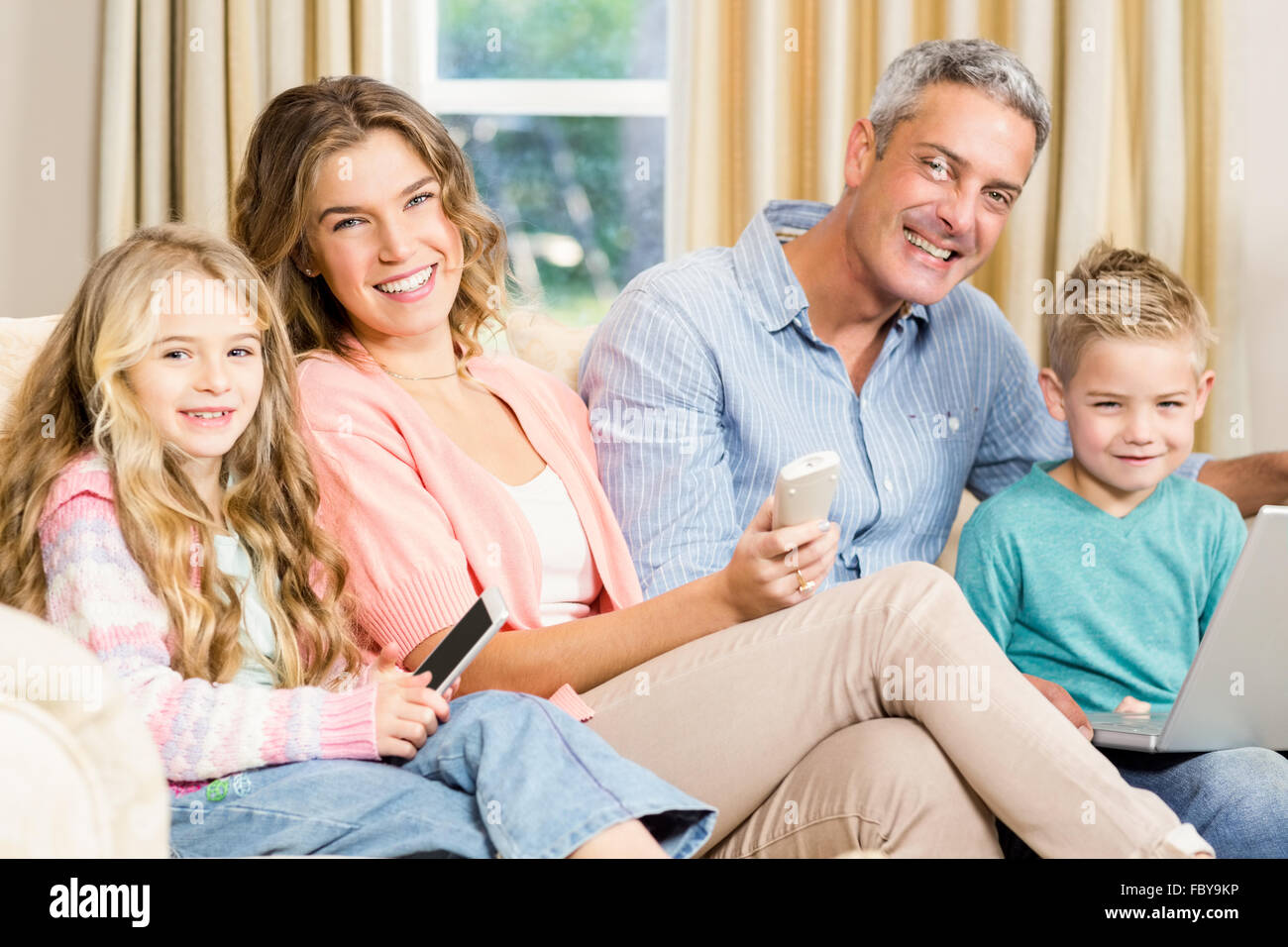 Boy touching tv screen hi-res stock photography and images - Alamy