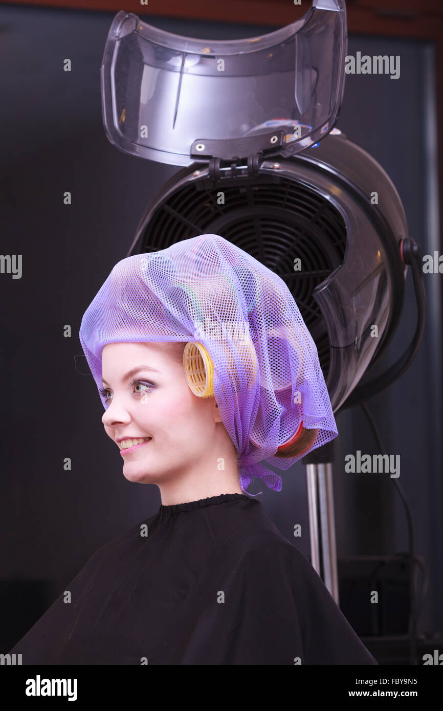 Hair net curlers hi-res stock photography and images - Alamy