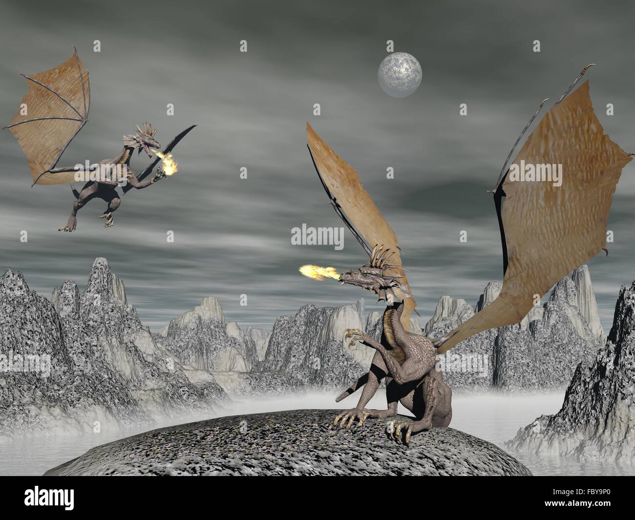 Old dragons head hi-res stock photography and images - Alamy