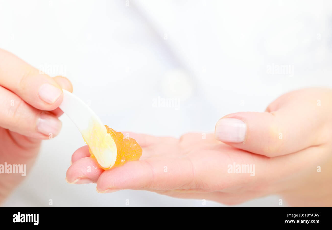 Hand moisturizing hi-res stock photography and images - Alamy