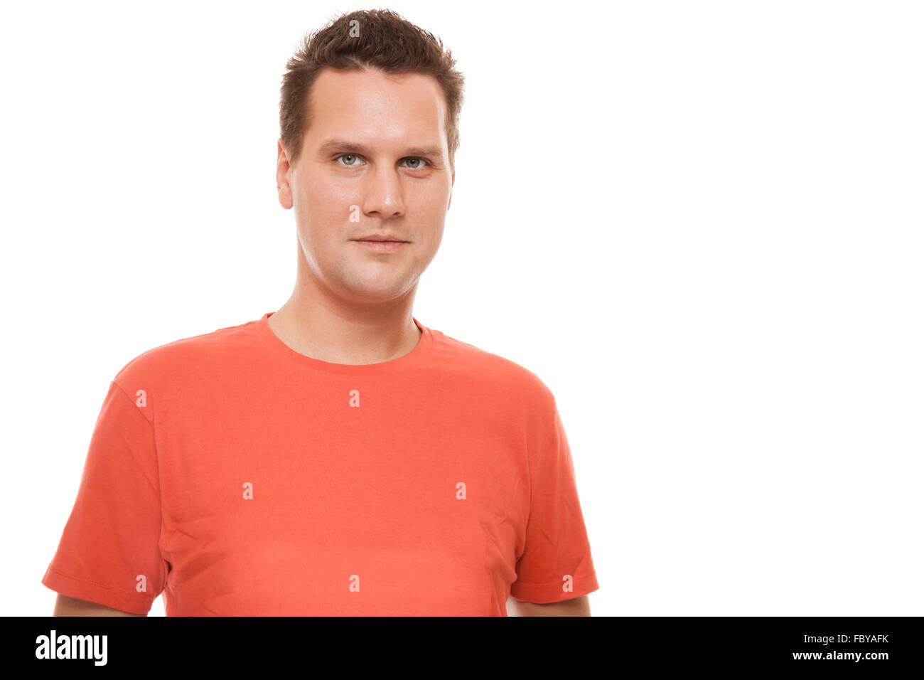 Man red t shirt hi-res stock photography and images - Alamy