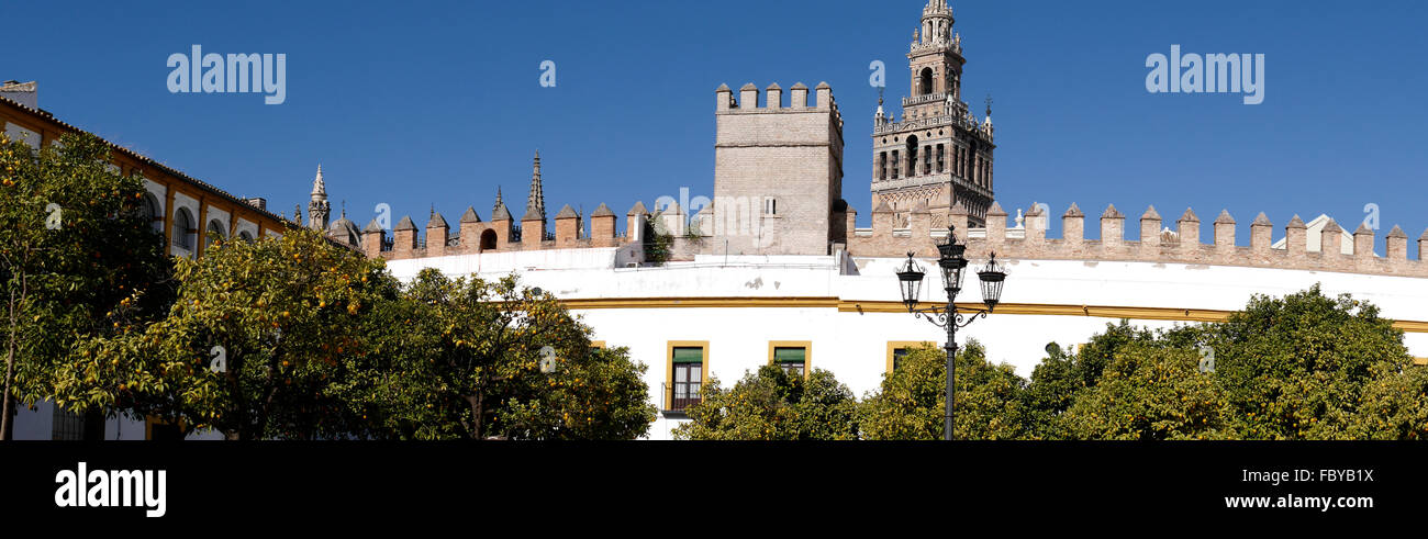 Panorama of the principal Moorish and Gothic buildings in the old ...
