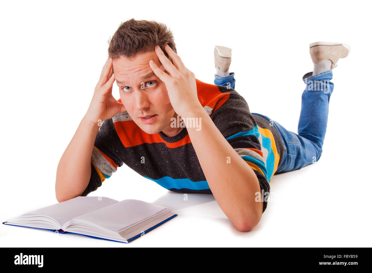 College student thinking hard Cut Out Stock Images & Pictures - Alamy College student thinking hard Cut Out Stock Images & Pictures - Alamy