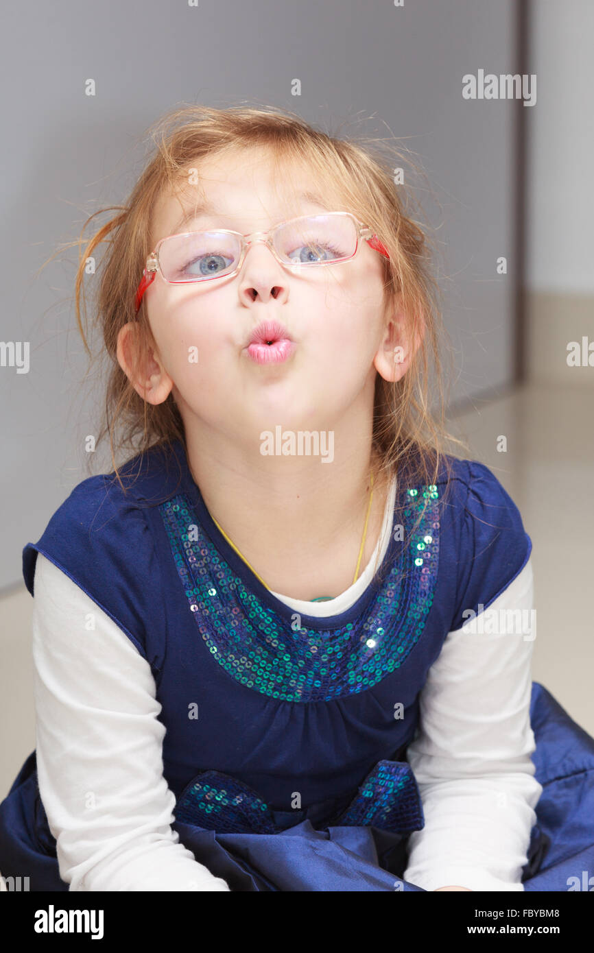 Child making fun of hi-res stock photography and images - Alamy