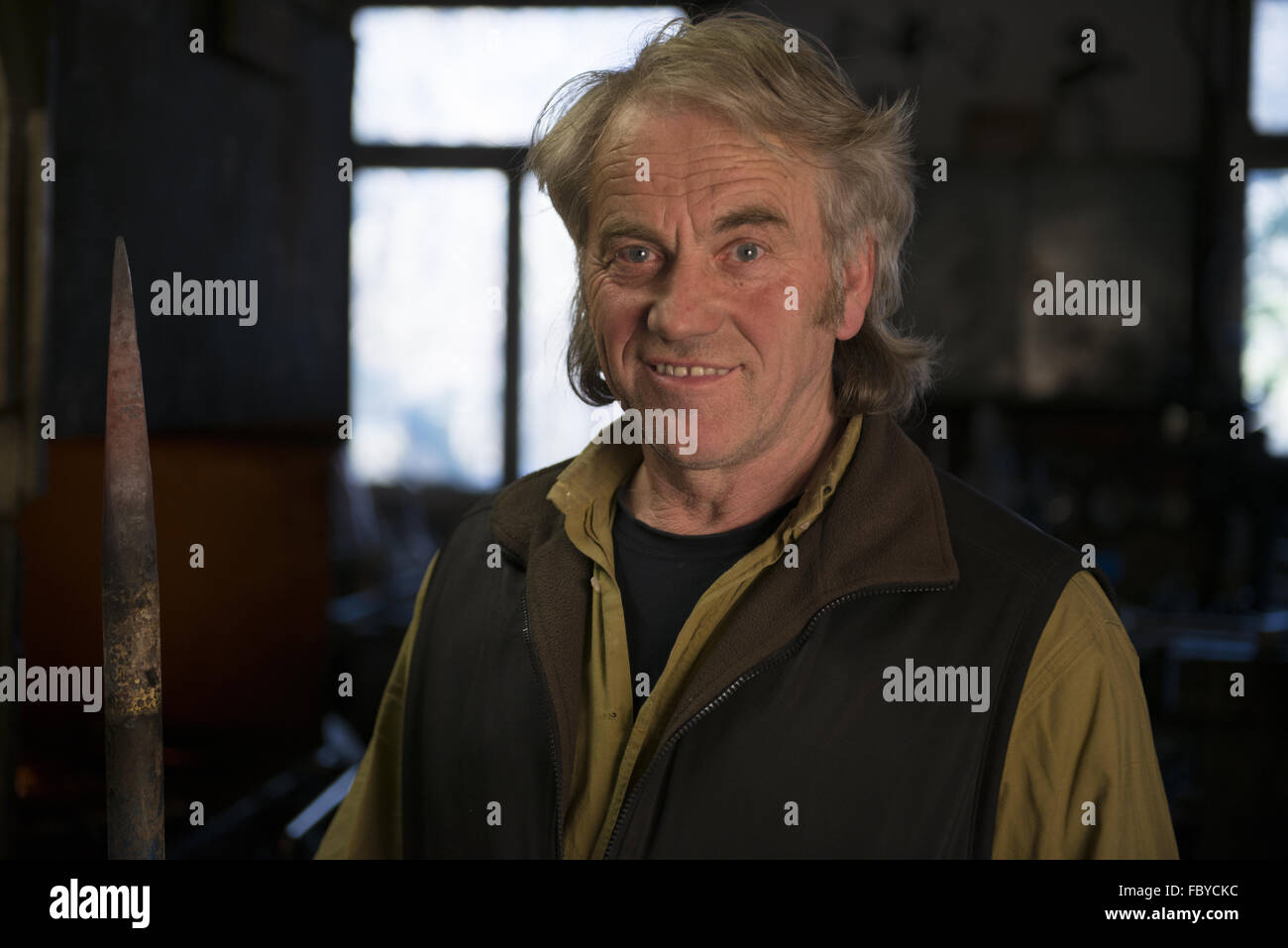 Portrait of a Blacksmith Stock Photo - Alamy