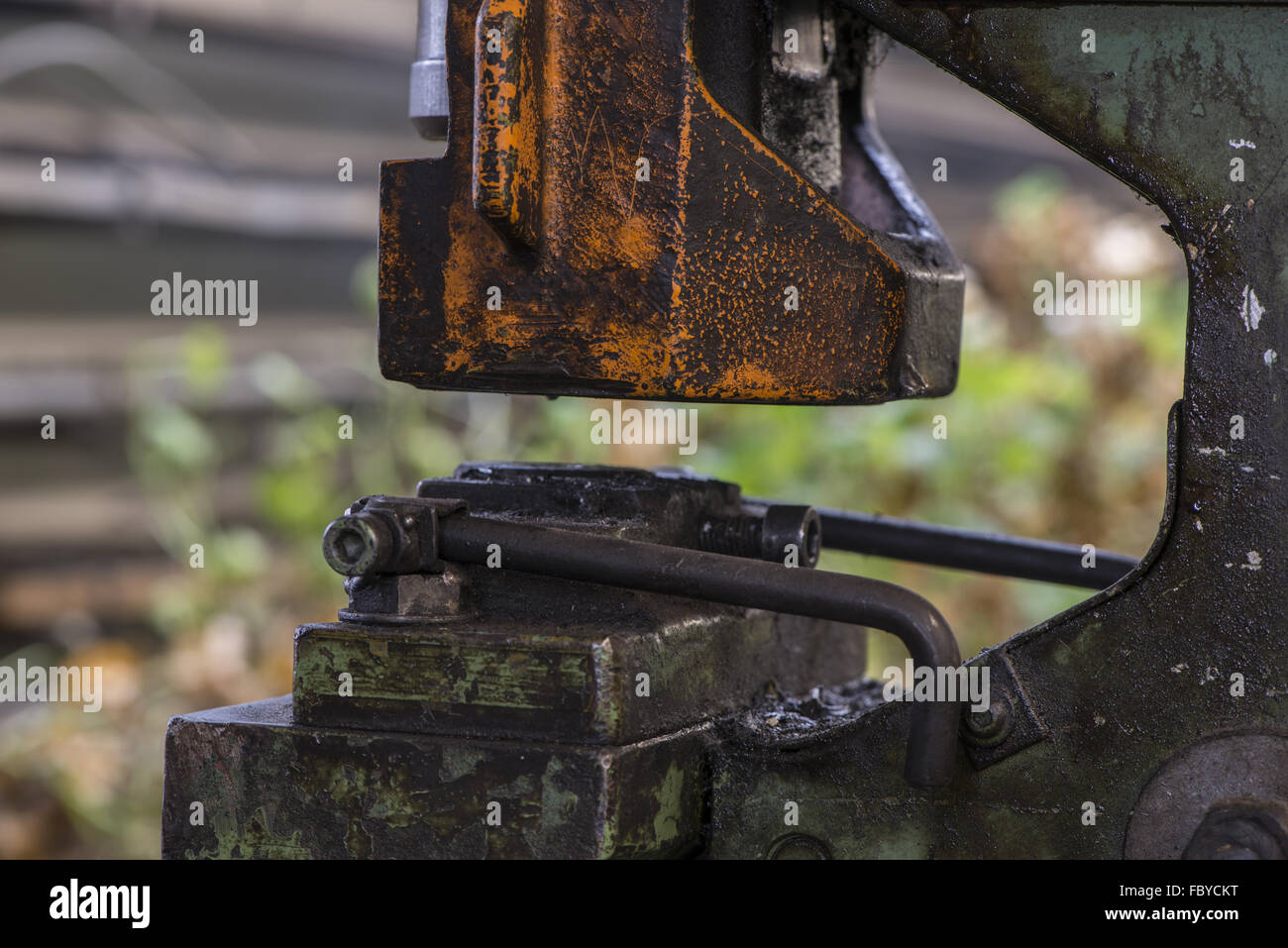 Detail of a machine in a Forge Stock Photo - Alamy