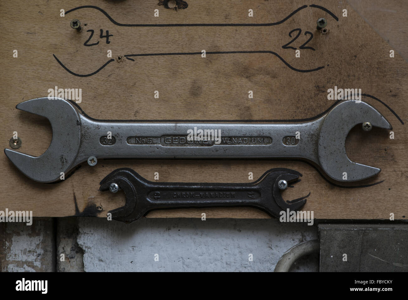 Wrenches in a Forge Stock Photo - Alamy