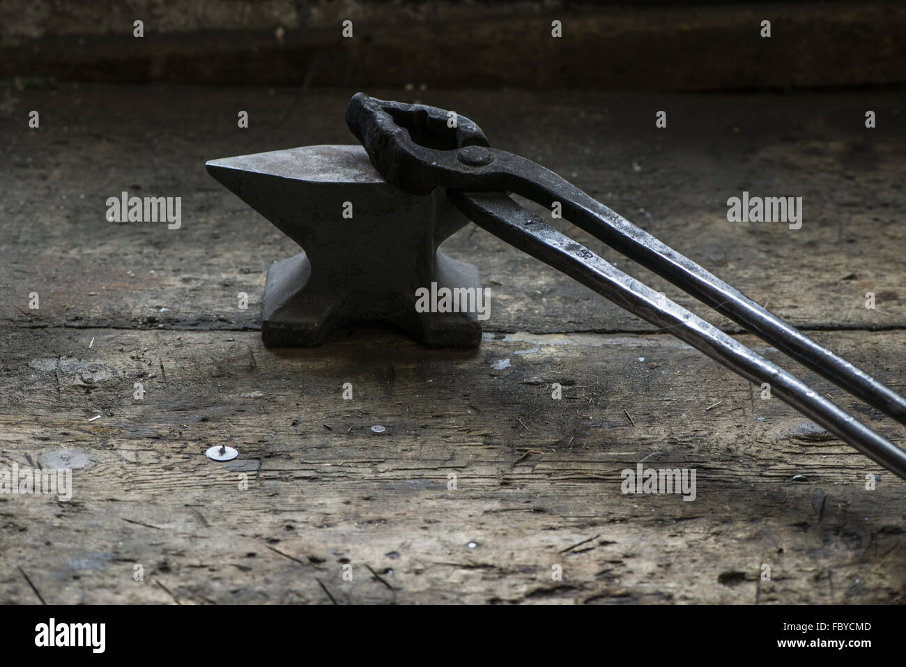 Anvil in a forge Stock Photo - Alamy
