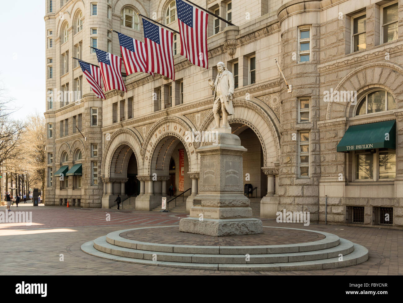 Entrance to Old Post Office building Washington Stock Photo - Alamy