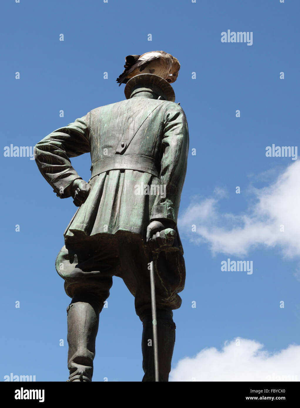 duck on statue Stock Photo - Alamy