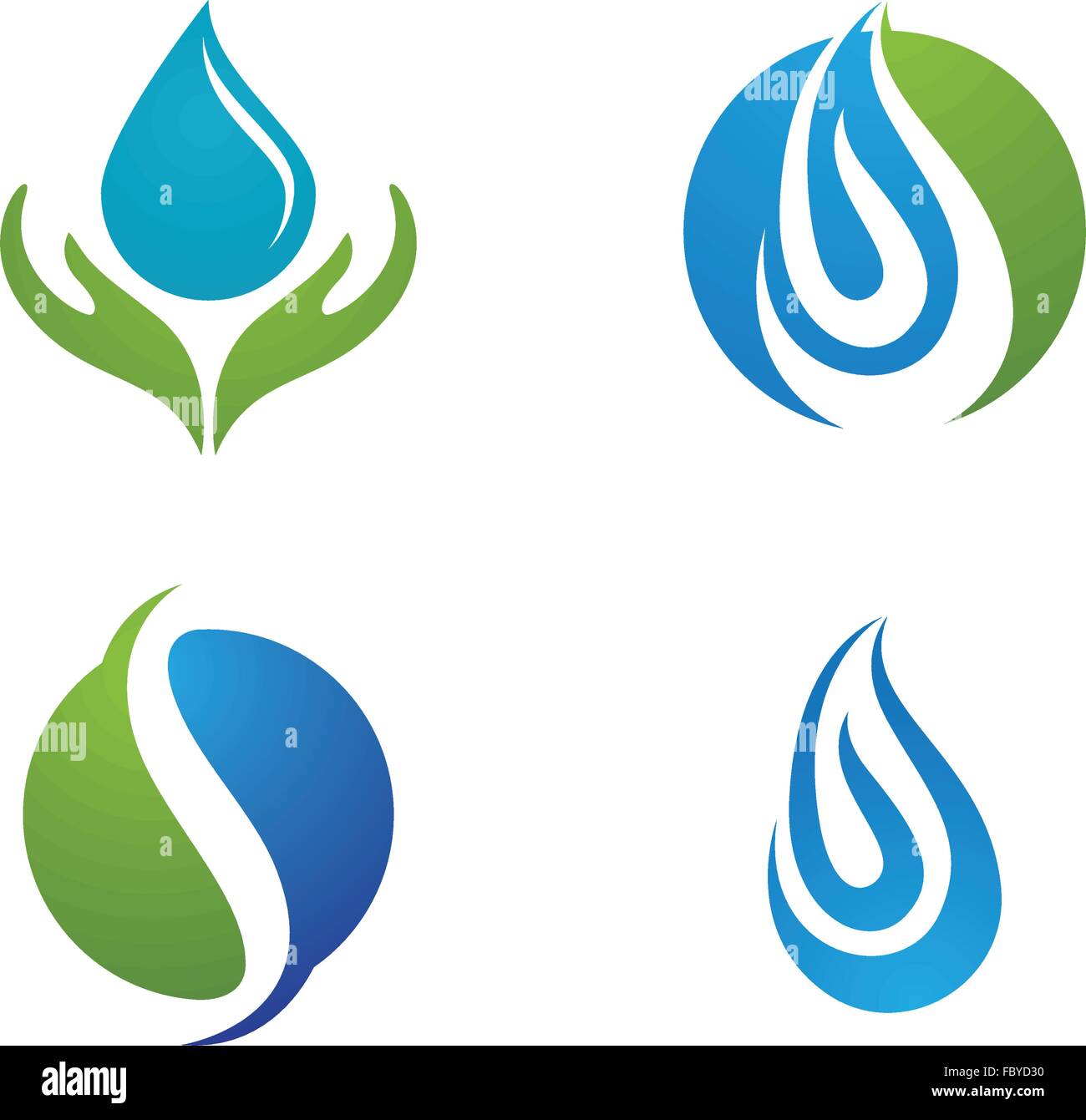 Water wave Logo Template Stock Vector Image & Art - Alamy