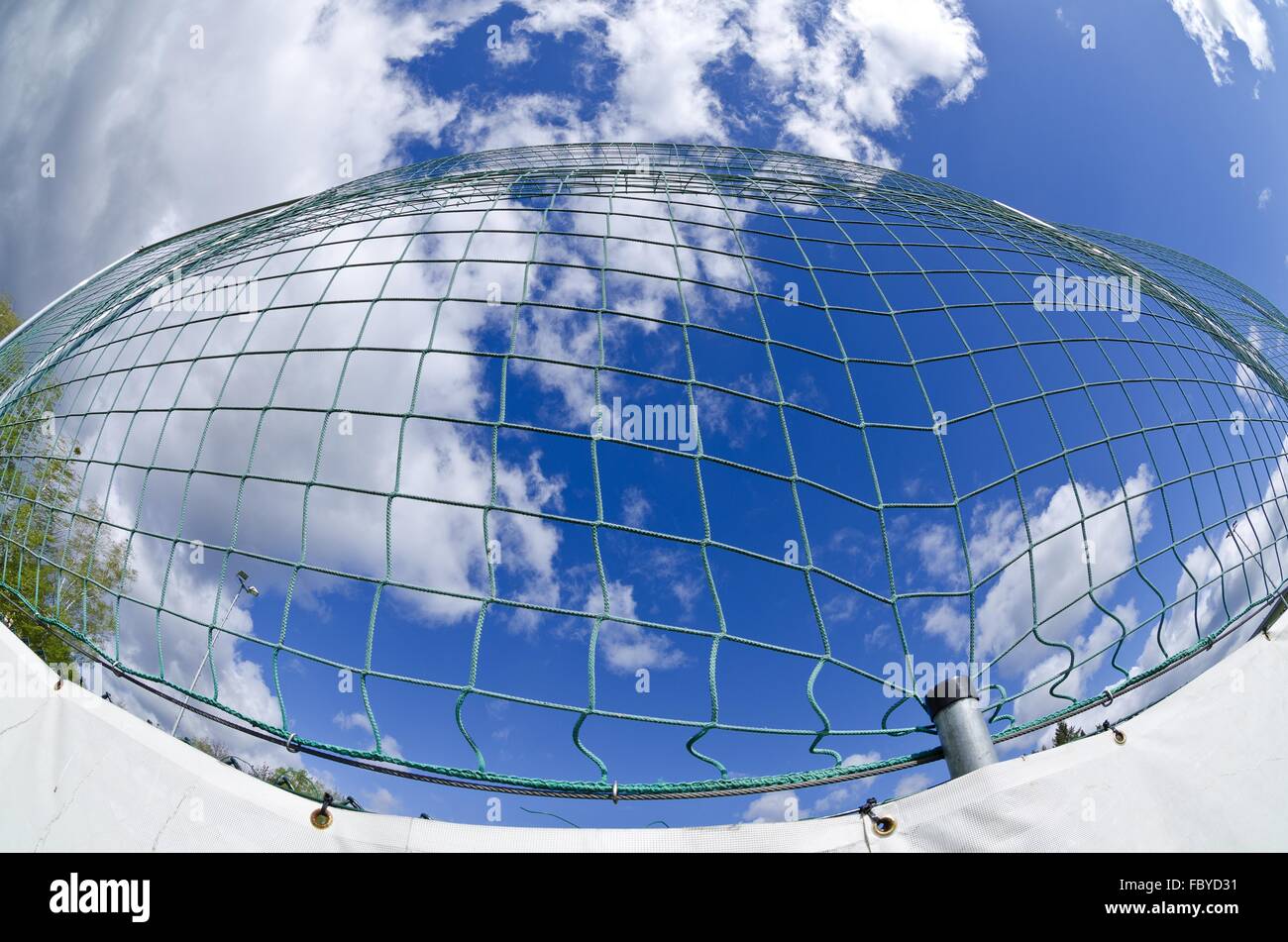net in front of blue sky Stock Photo - Alamy