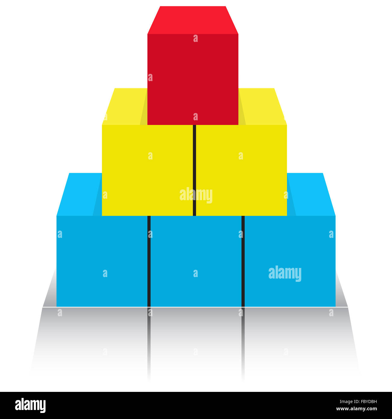 Figure from cubes Stock Photo - Alamy